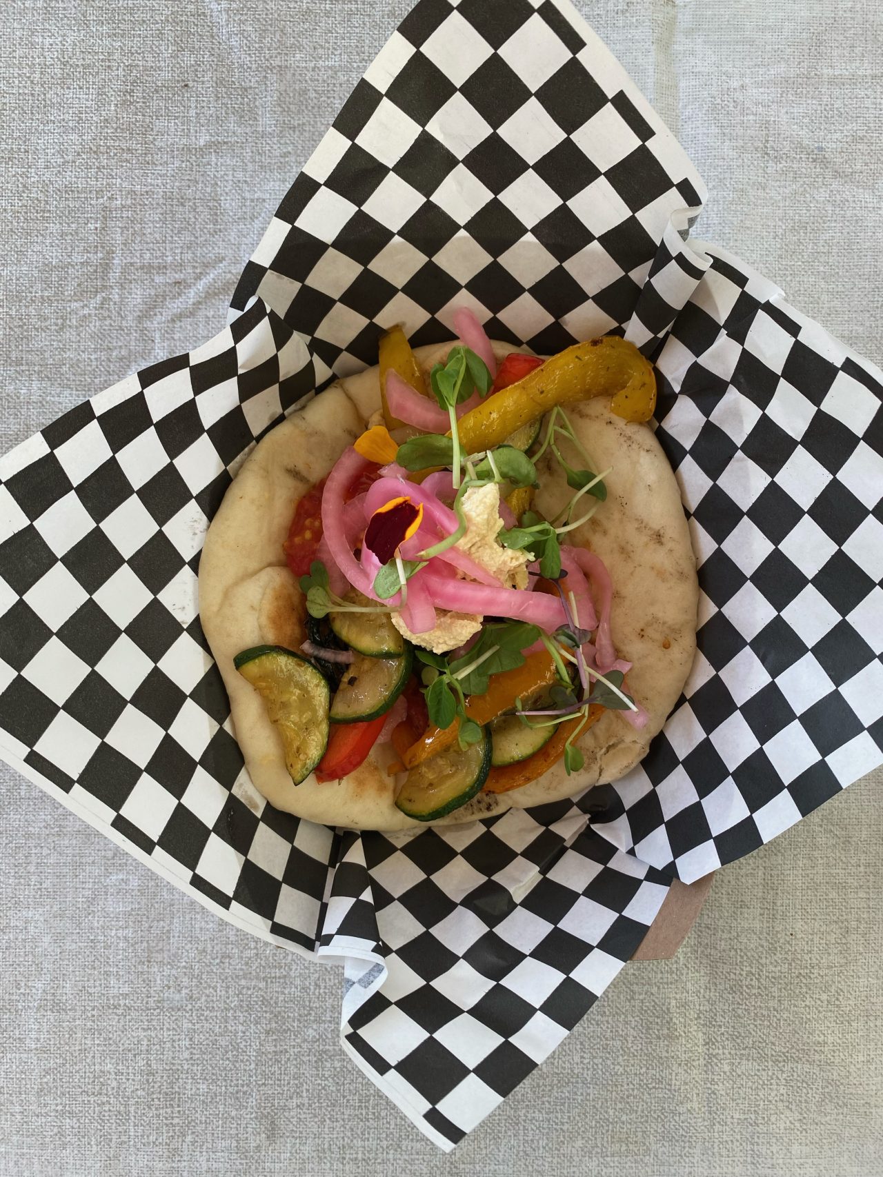 Greek Pita Stuffed with Feta & Dill | Harvest Table Nutrition